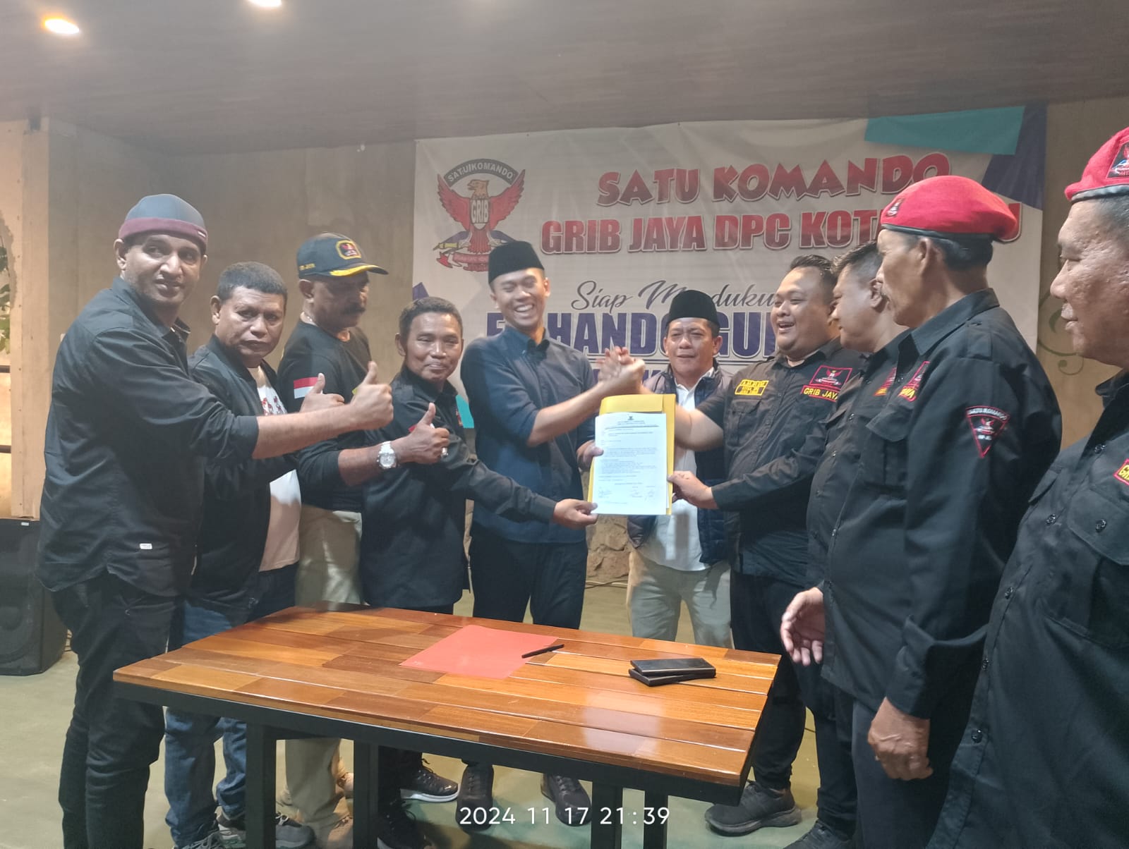 Grib Jaya Bentukan Presiden Prabowo Dukung Gumelar-Rudi di Pilkada Batu 2024 - L1